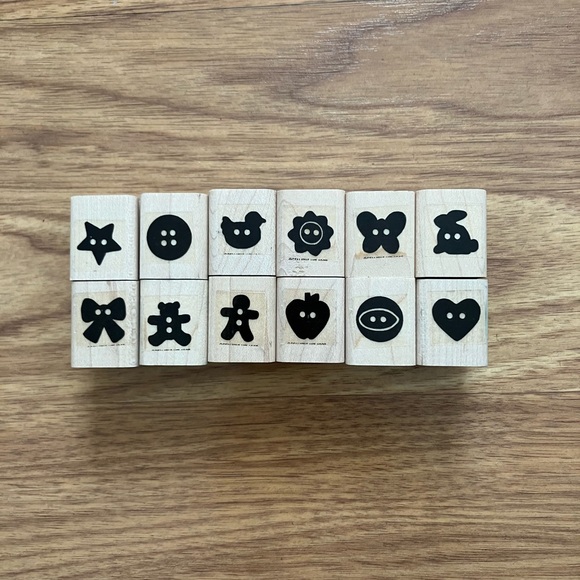 Stampin' Up! | Office | Stampin Up Button Button 2 Pcs Rubber Mounted ...